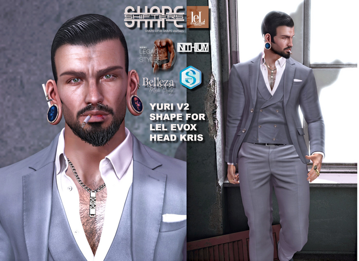Second Life Marketplace - [SHAPEshifters] YURI V2 SHAPE FOR LEL EVOX ...